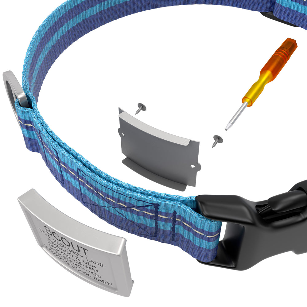 Dog iD - Custom Dog ID Tag Plate for Collars