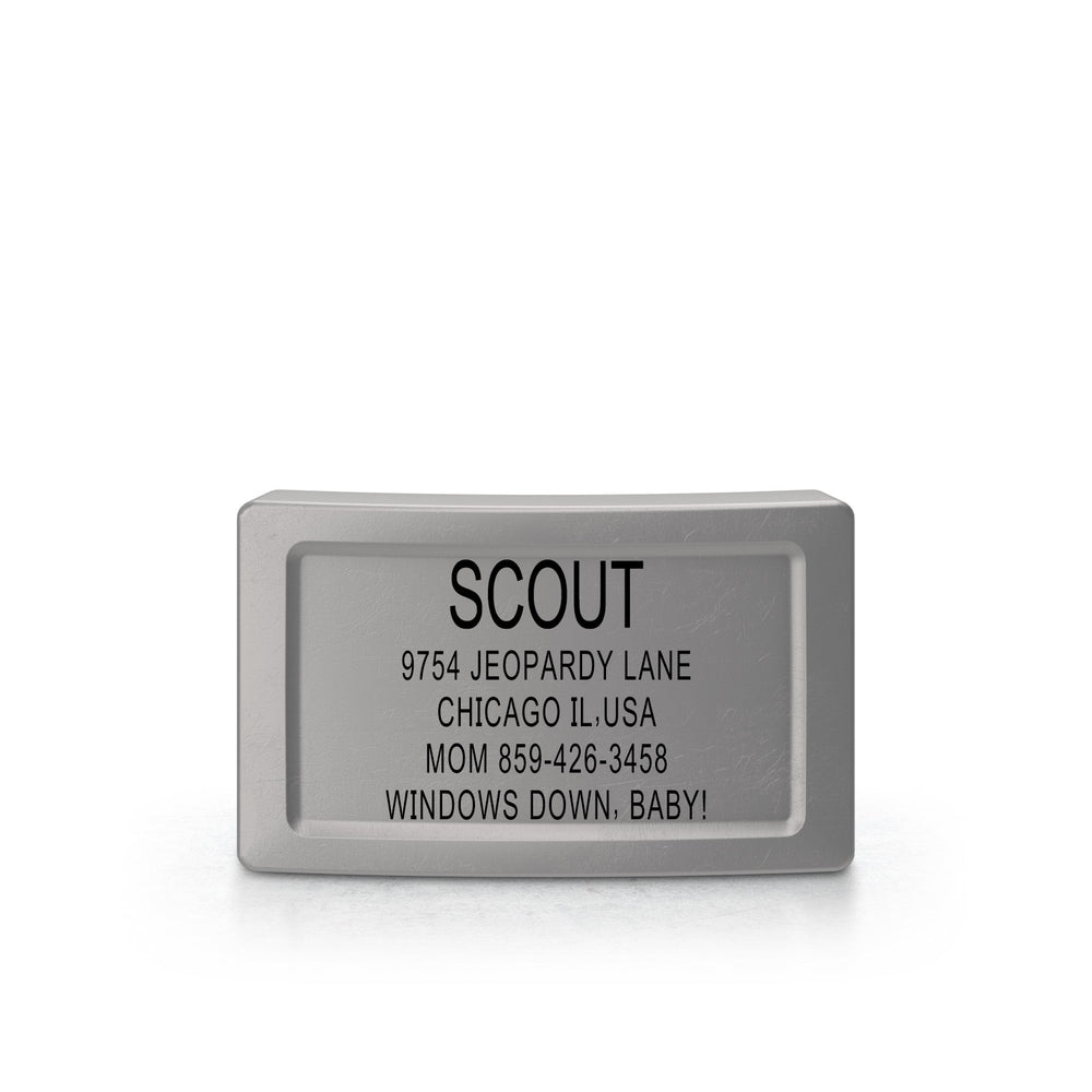 Dog iD - Custom Dog ID Tag Plate for Collars