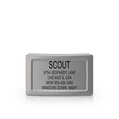 Dog iD - Custom Dog ID Tag Plate for Collars