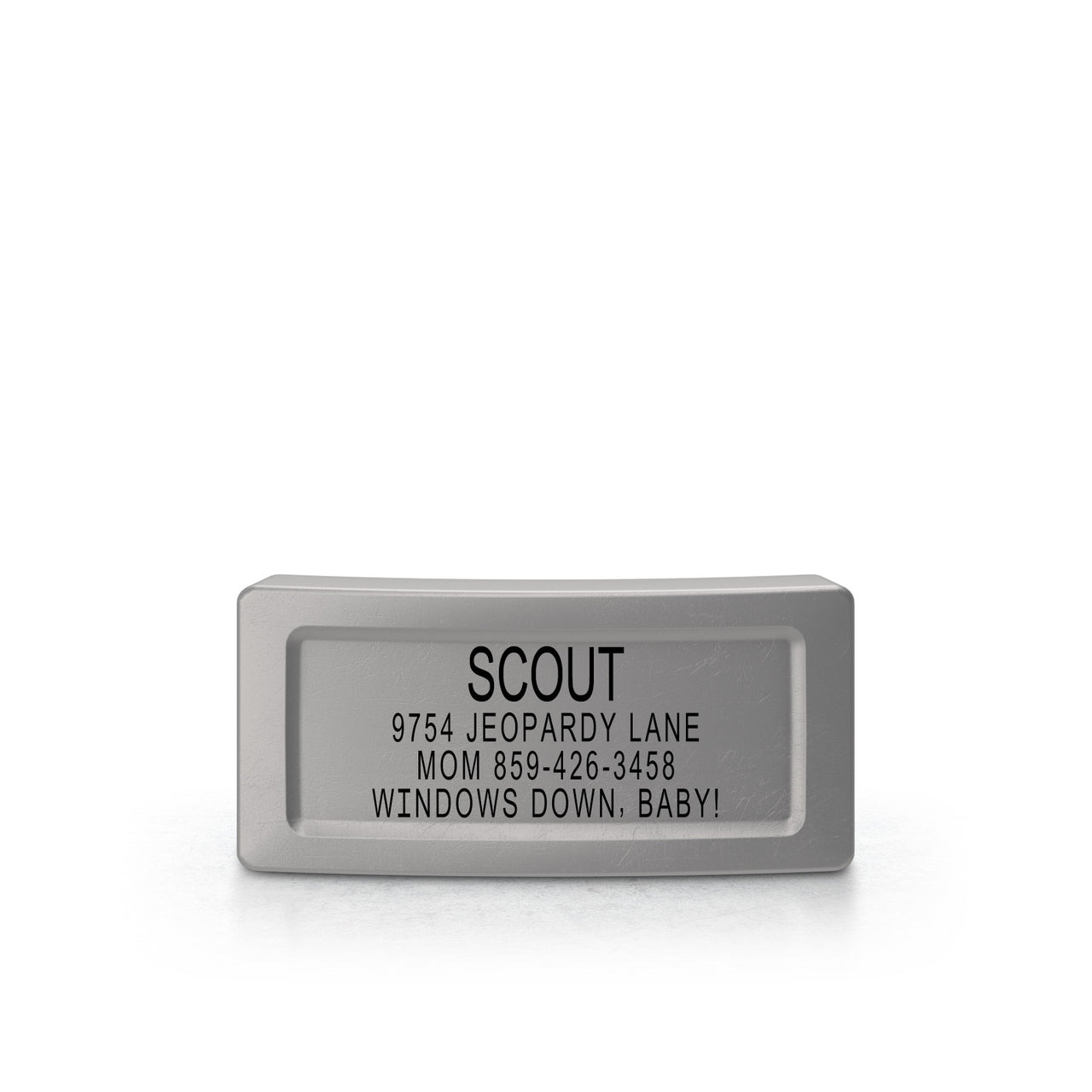 Dog iD - Custom Dog ID Tag Plate for Collars