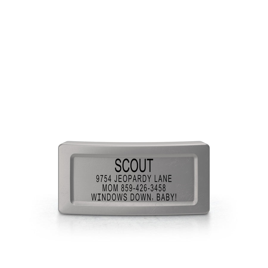 Dog iD - Custom Dog ID Tag Plate for Collars